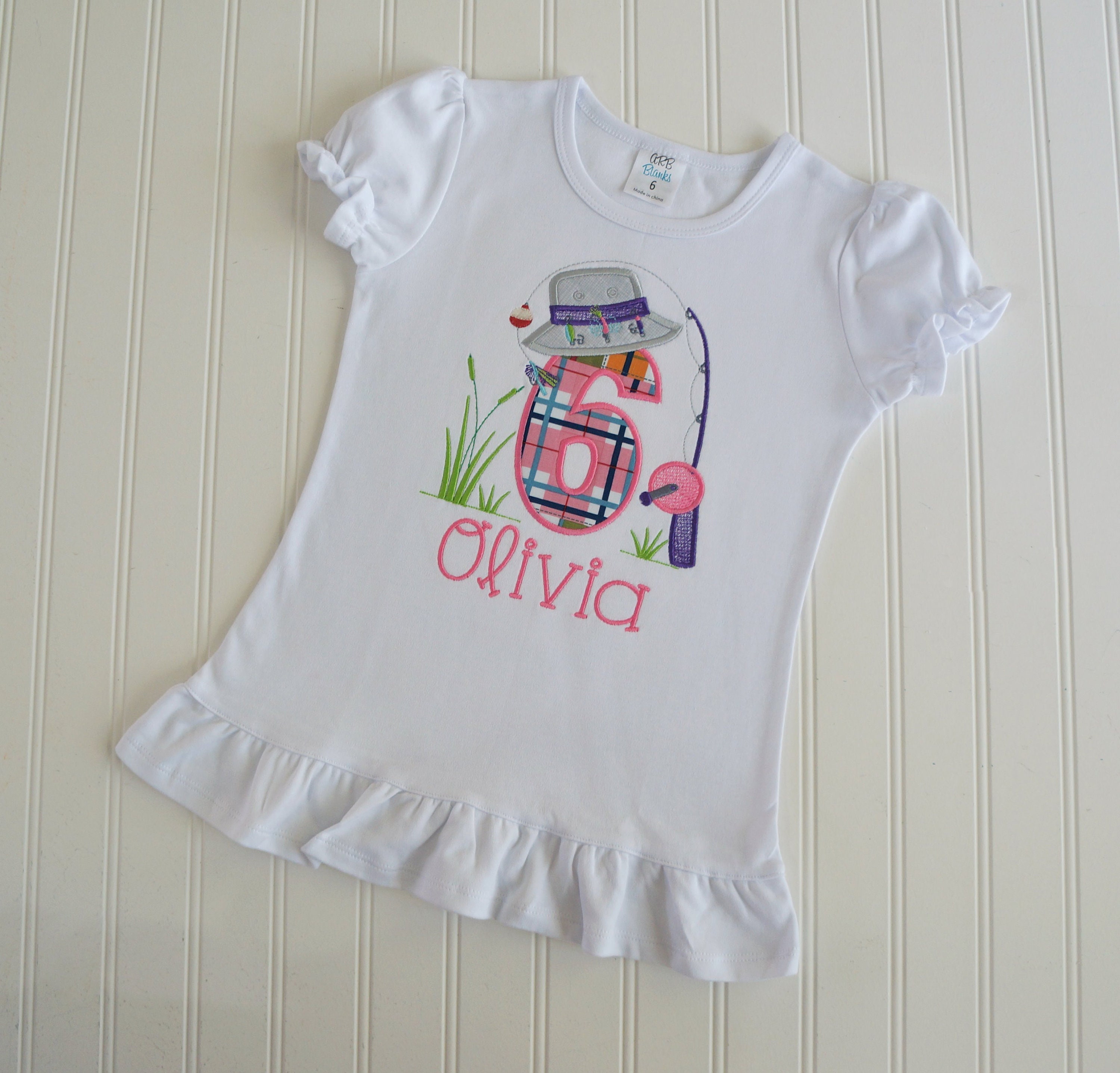 Personalized Fishing Birthday Shirt | Custom Name, Number, Tackle Box ...