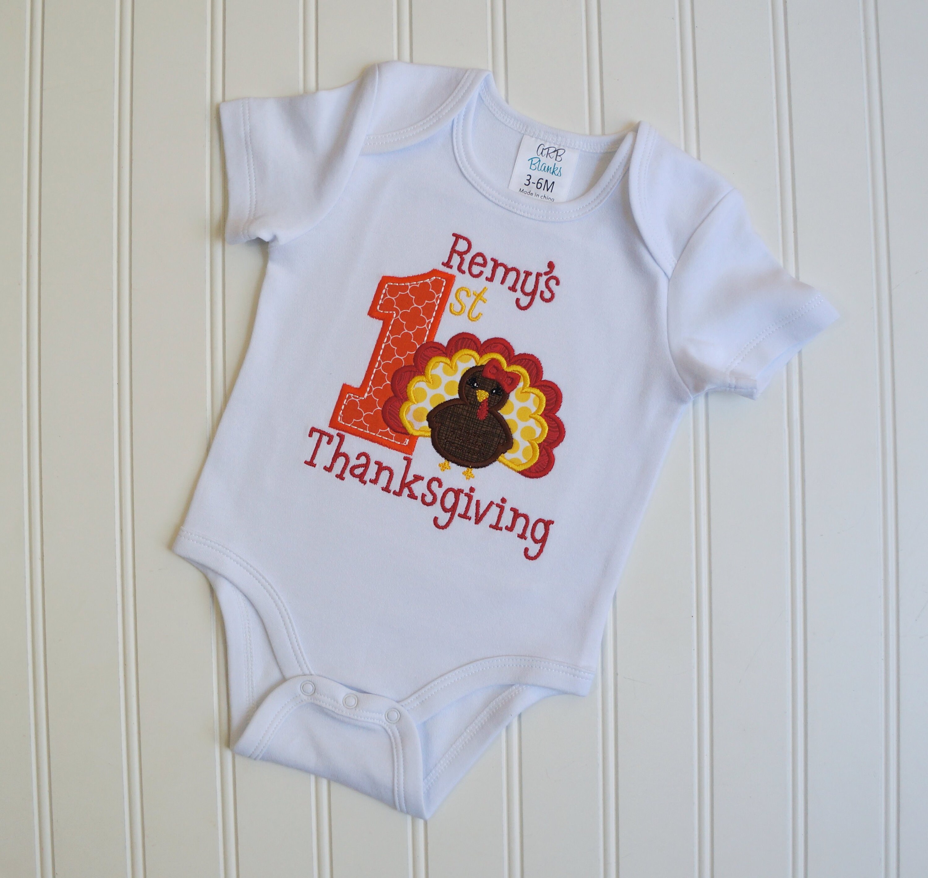 My First Thanksgiving Shirt, Baby Thanksgiving, Girl Turkey ...