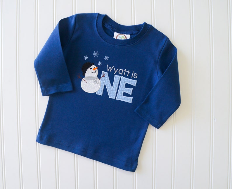 Snowman First Birthday Shirt, Winter Onederland, Winter Wonderland ...