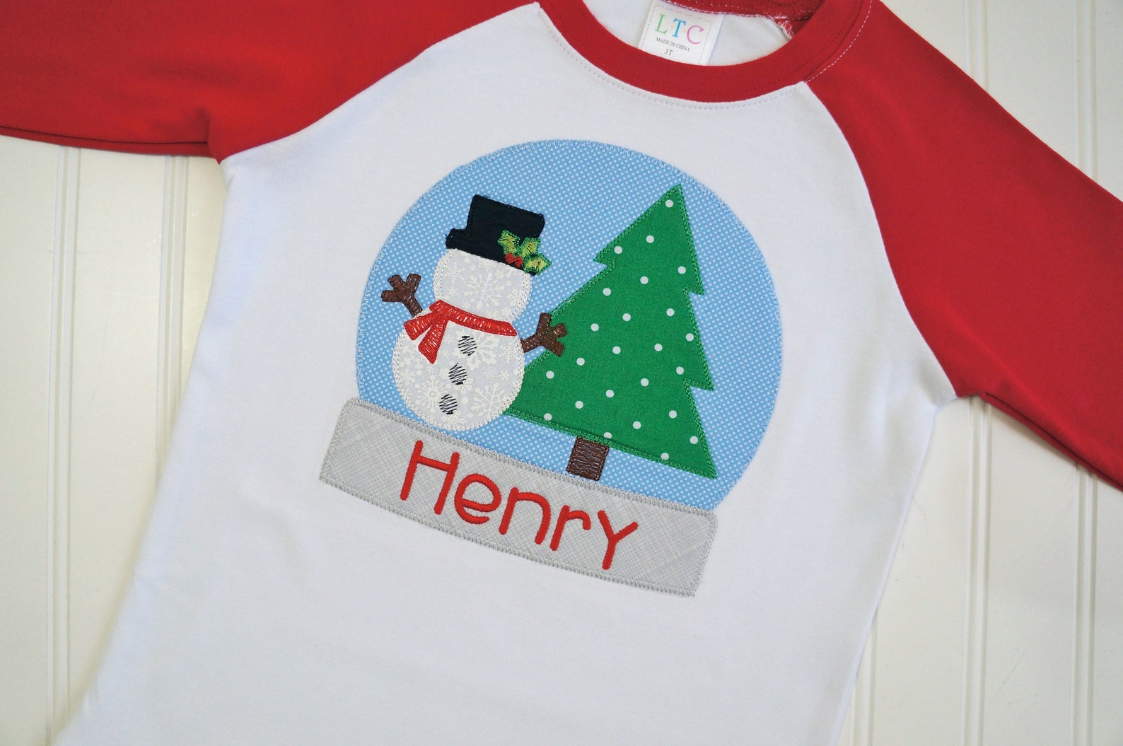 Snow Globe Shirt Boy Winter Shirt Custom Holiday Shirt Snow - Etsy
