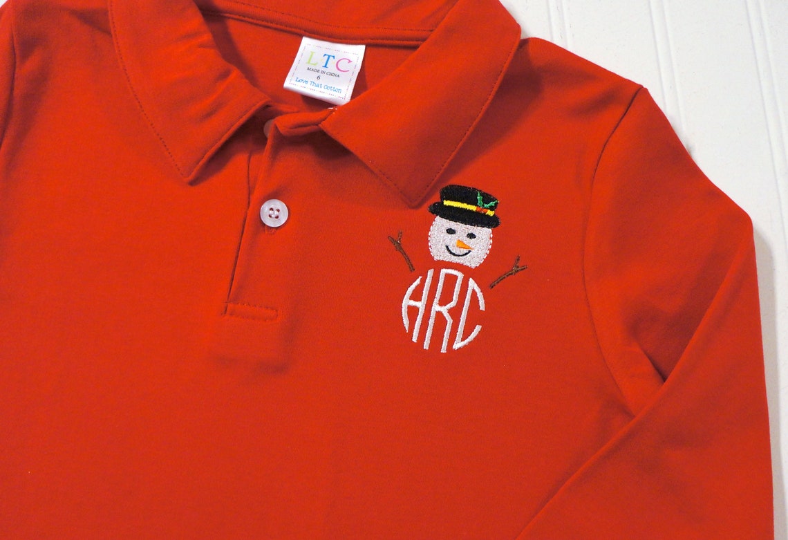 Christmas Polo Boy, Christmas Monogram, Polo Winter Monogram, Polo ...