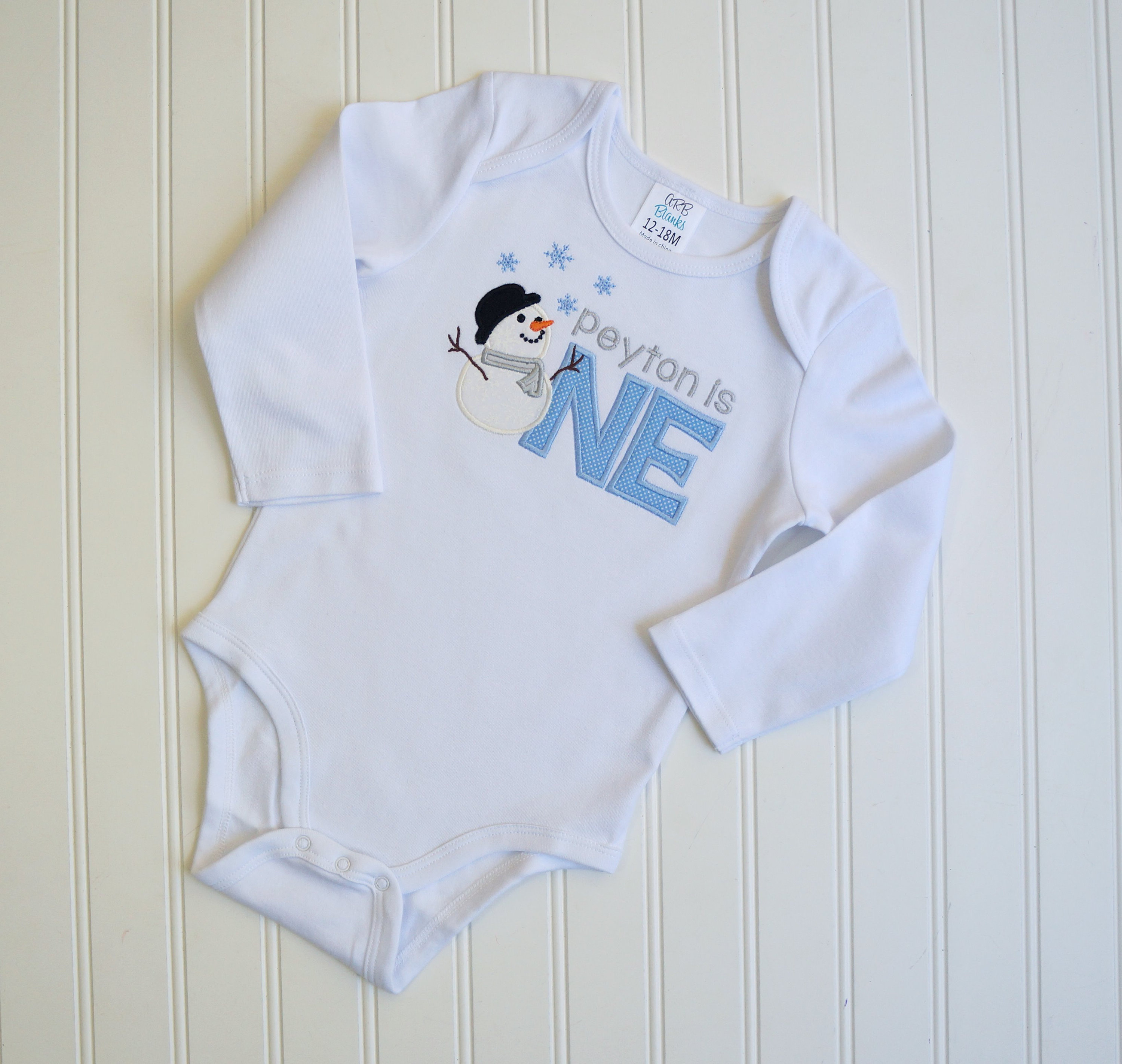 Snowman First Birthday Shirt, Winter Onederland, Winter Wonderland ...