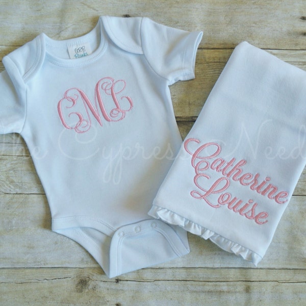 Baby Girl Monogram - Etsy