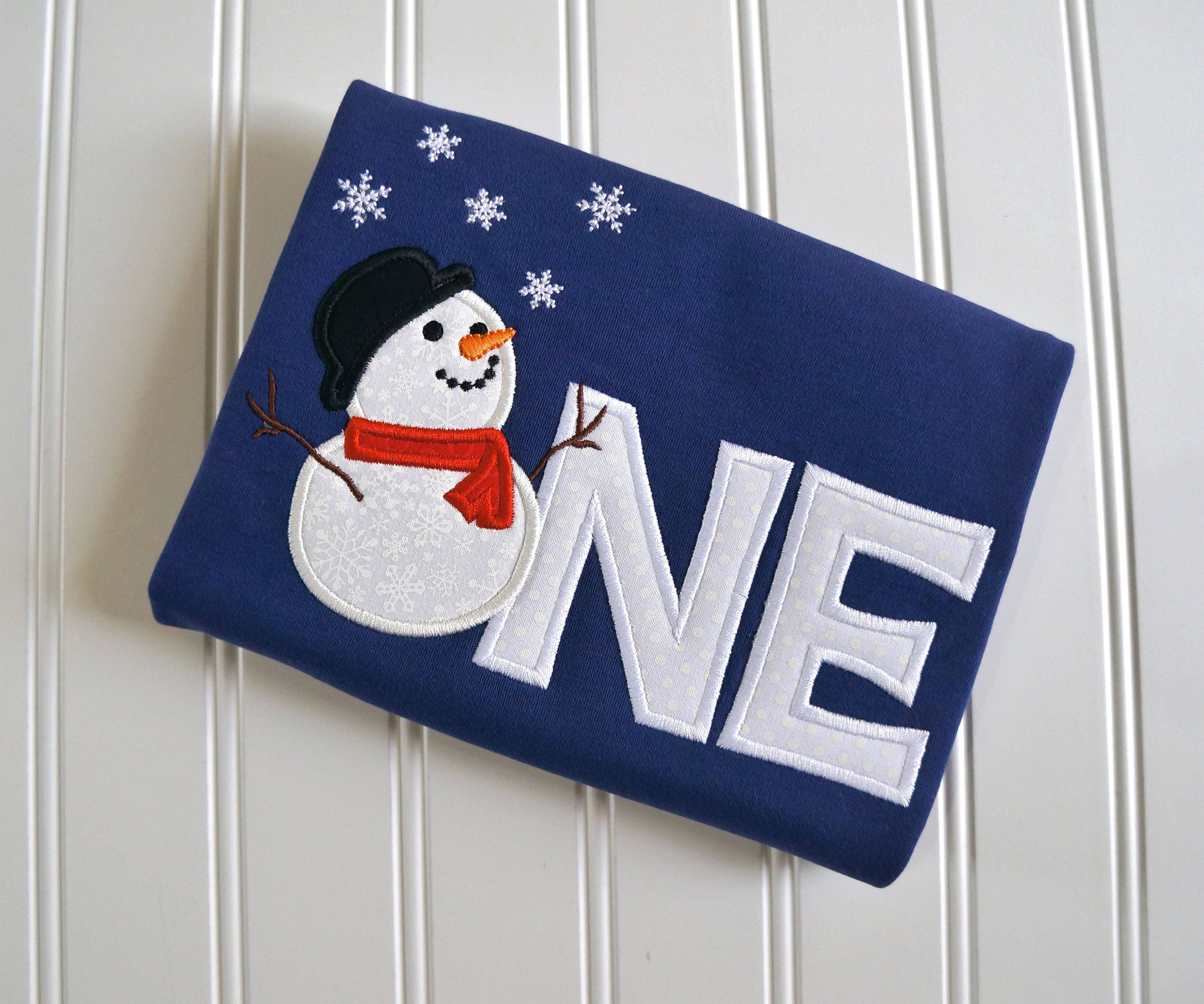 Snowman First Birthday Shirt Winter Onederland Winter | Etsy