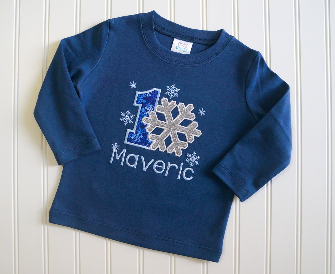Boys Snowflake Shirt Snowflake First First Birthday Shirt - Etsy