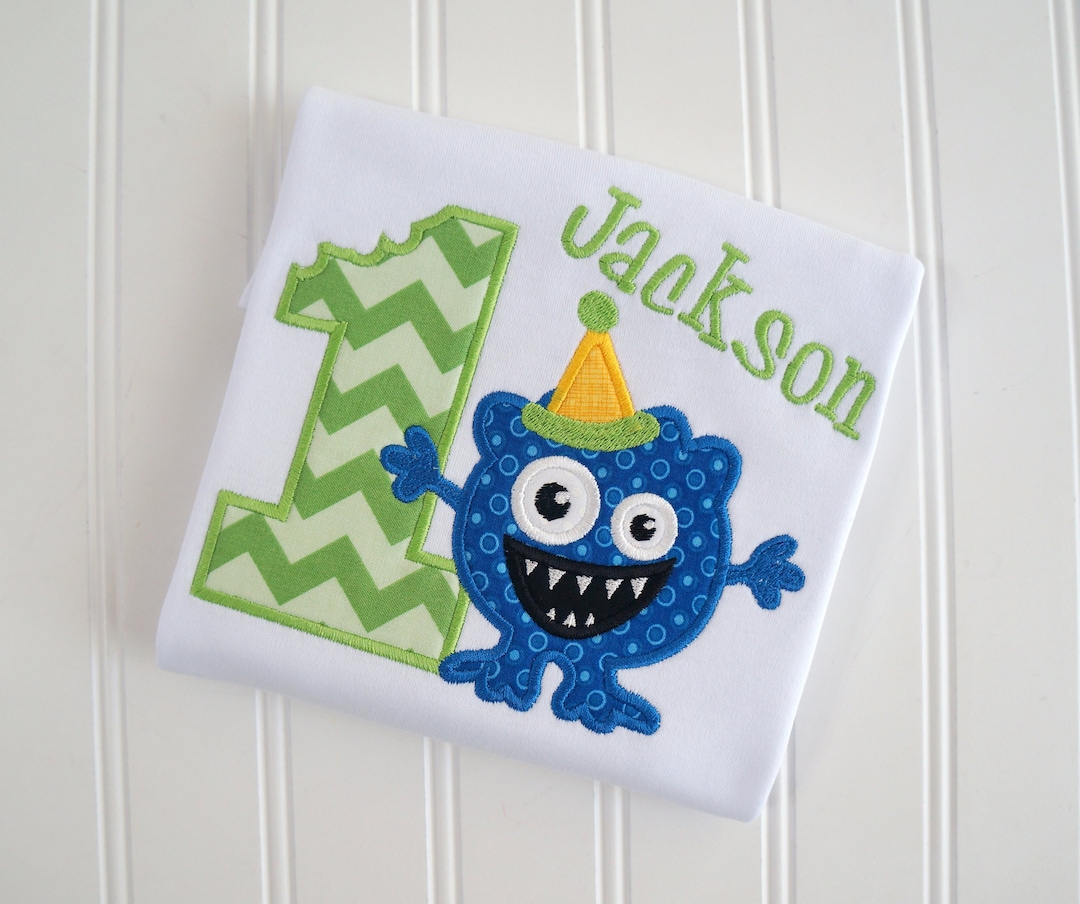 Monster Birthday, Birthday Shirt Boy, Little Monster Party, Cute ...