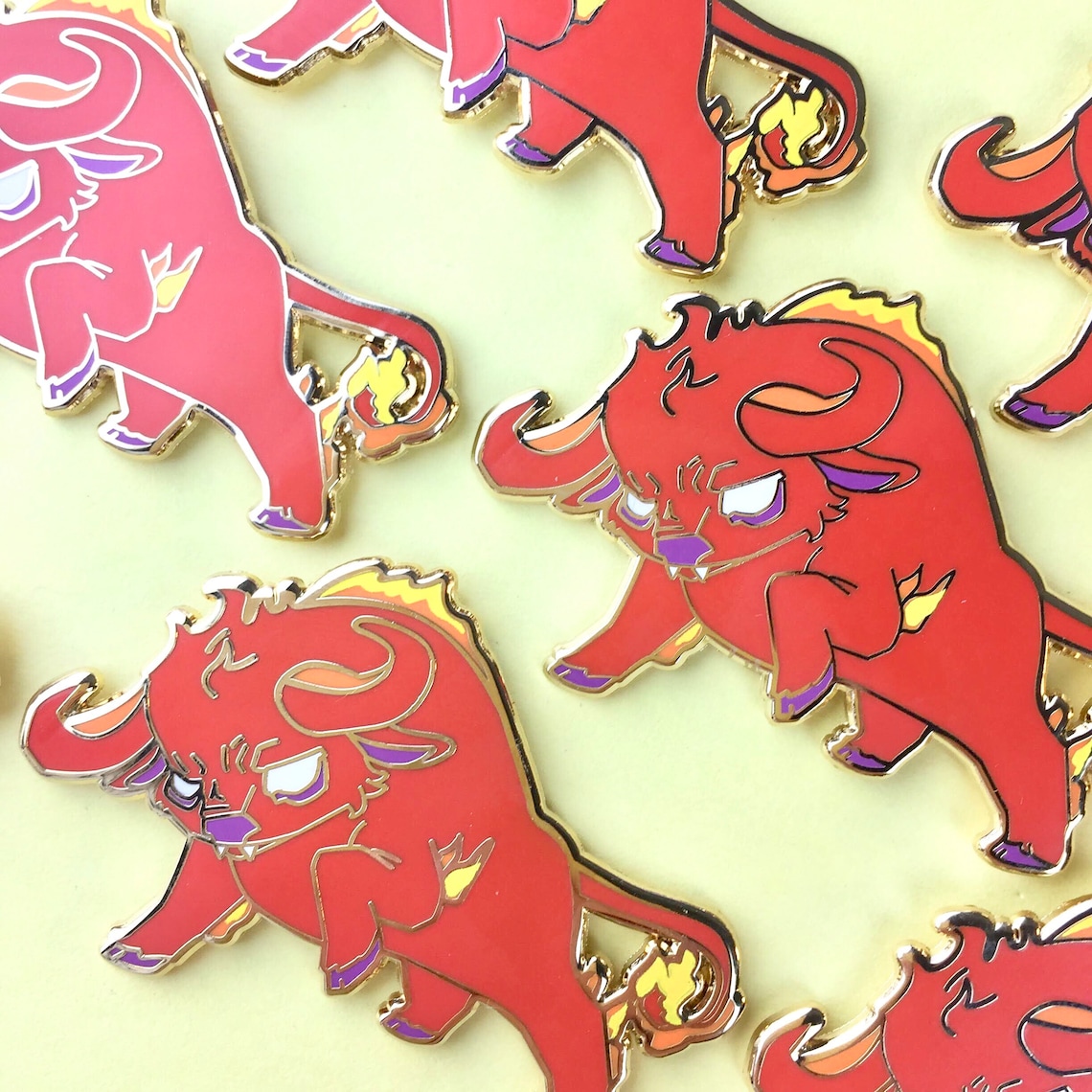 Last Unicorn and Red Bull Enamel Pin | Etsy