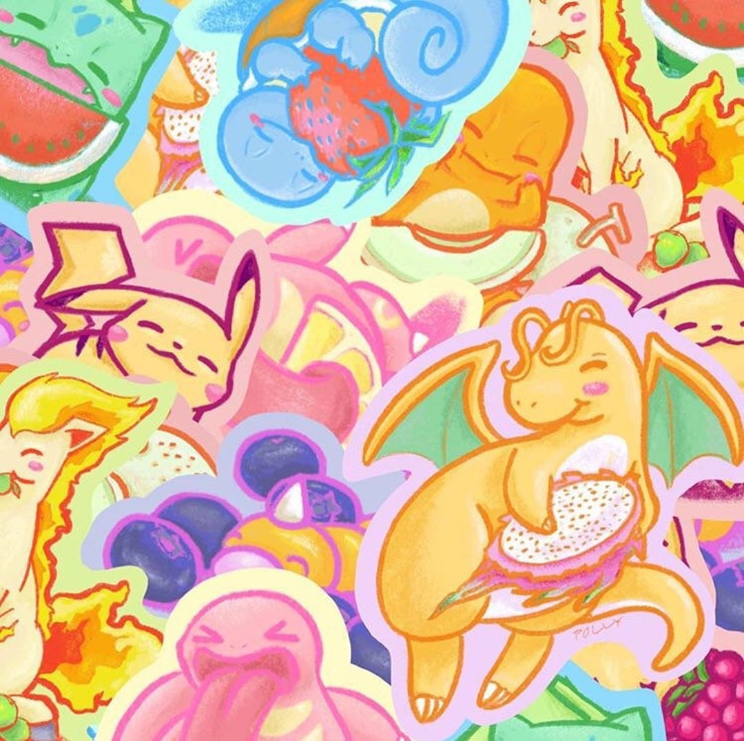 Pokémon Fruit Salad Sticker Pack - Etsy