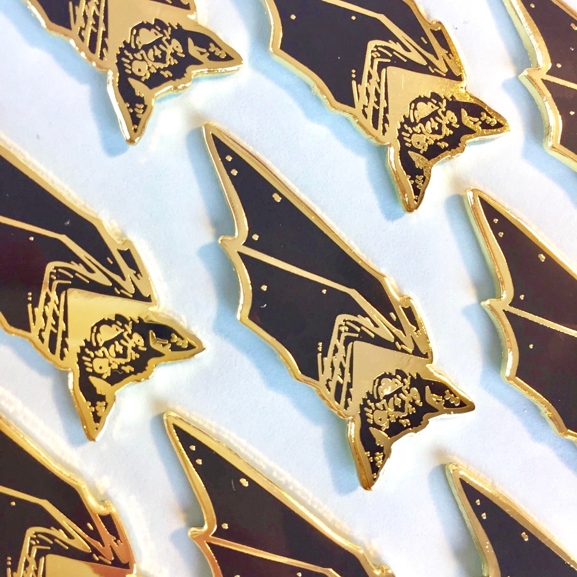 Bat Enamel Pin | Etsy
