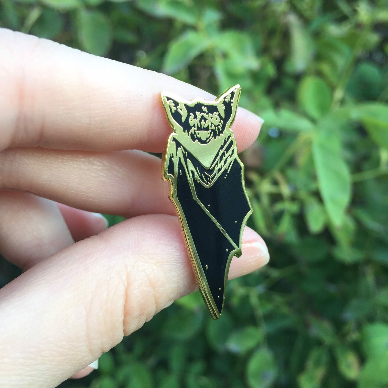 Bat Enamel Pin - Etsy