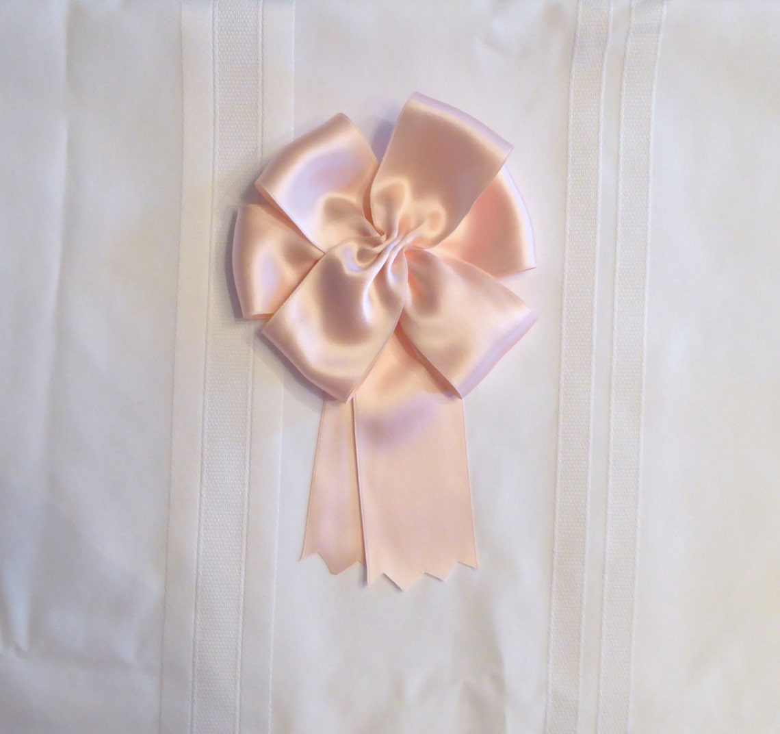 18th Century Reproduction Puffed Cap Ribbon and Breast Knot Triple Bow ...