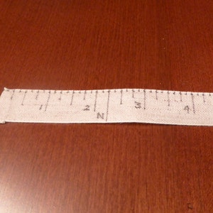 45" English Ell Hand-numbered Linen Tape Measure W/ Antique Markings ...