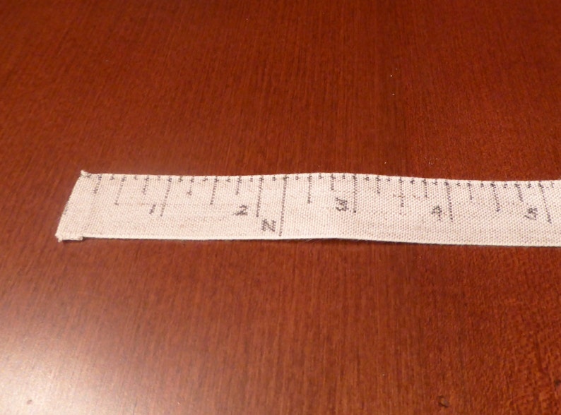 45" English Ell Hand-numbered Linen Tape Measure W/ Antique Markings ...