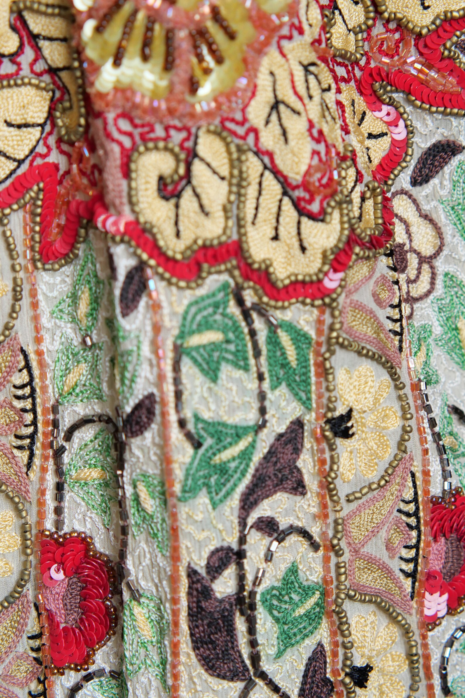 Eclectic Vintage Long Beaded Jacket Judith Ann Creations - Etsy