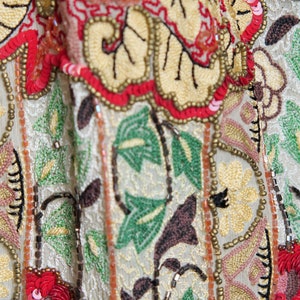 Eclectic Vintage Long Beaded Jacket Judith Ann Creations - Etsy