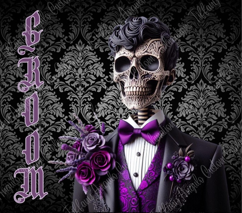 Gothic Bride and Groom 20oz Tumbler PNG Files - Etsy