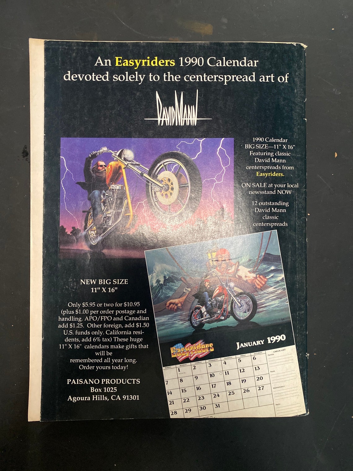 Easyriders Magazine 200 February 1990 Original Issue Two - Etsy