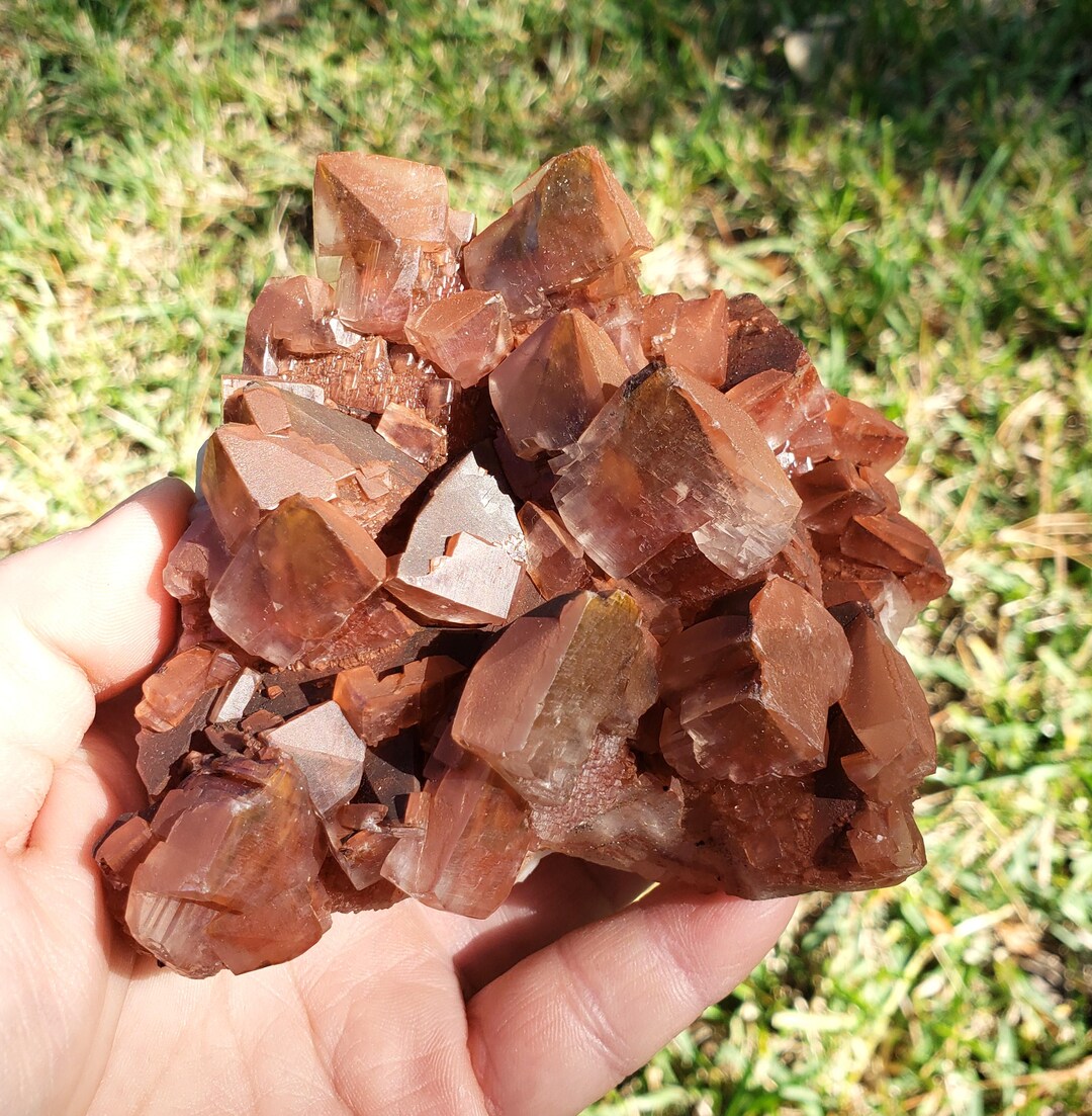 4.7 Inch Red Hematite Included Calcite Over Dogtooth Calcite From Daye ...