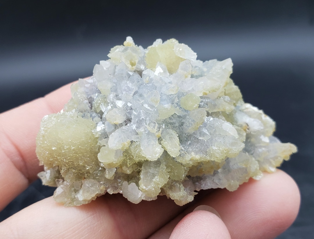 DISCOUNTED: Clear Quartz Crystal Cluster With Golden Feather Calcite ...