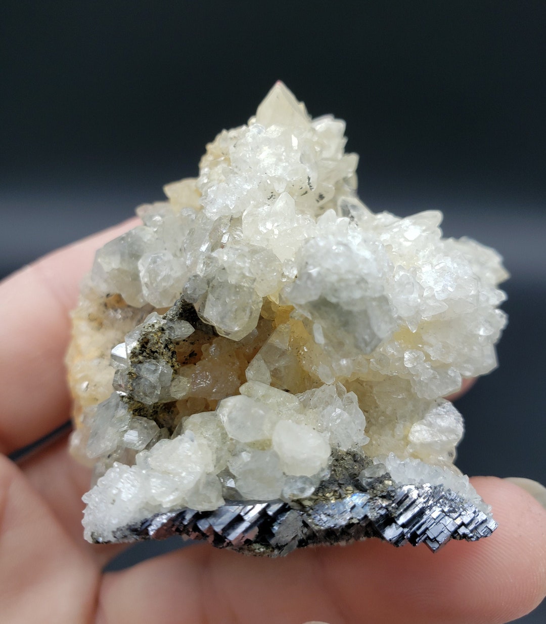 DISCOUNTED: PERFECT Nail Head and Dogtooth Calcite With Golden ...