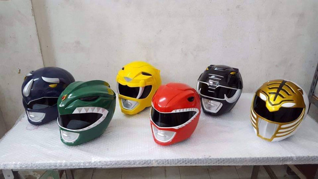 Kyoryu Sentai Zyu MMPR Helmet Prop Replica 1:1 Full Scale Head Cosplay ...