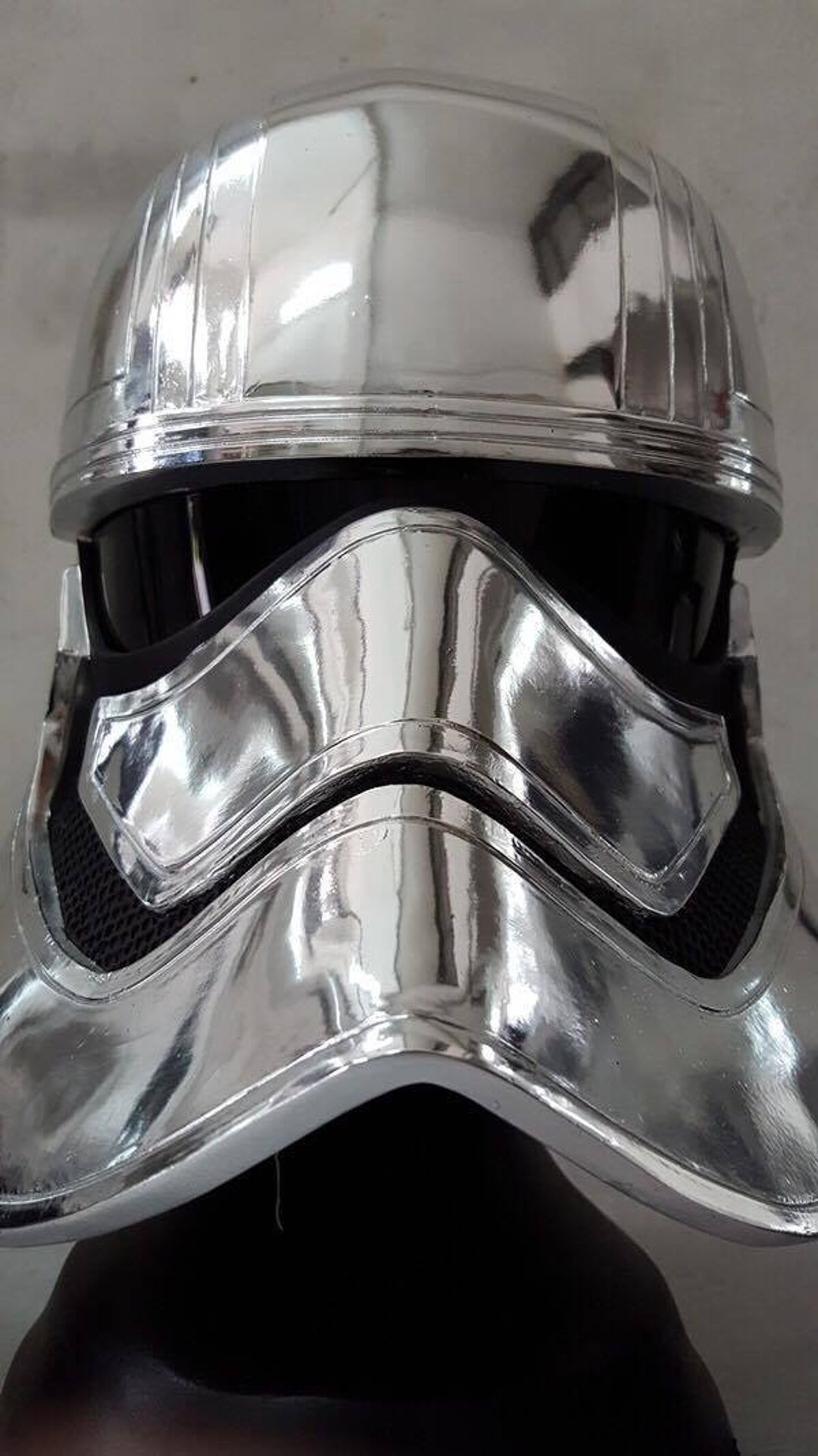 Captain Plasma Chrome Plating Helmet and Mask Prop Replica 1:1 Full ...