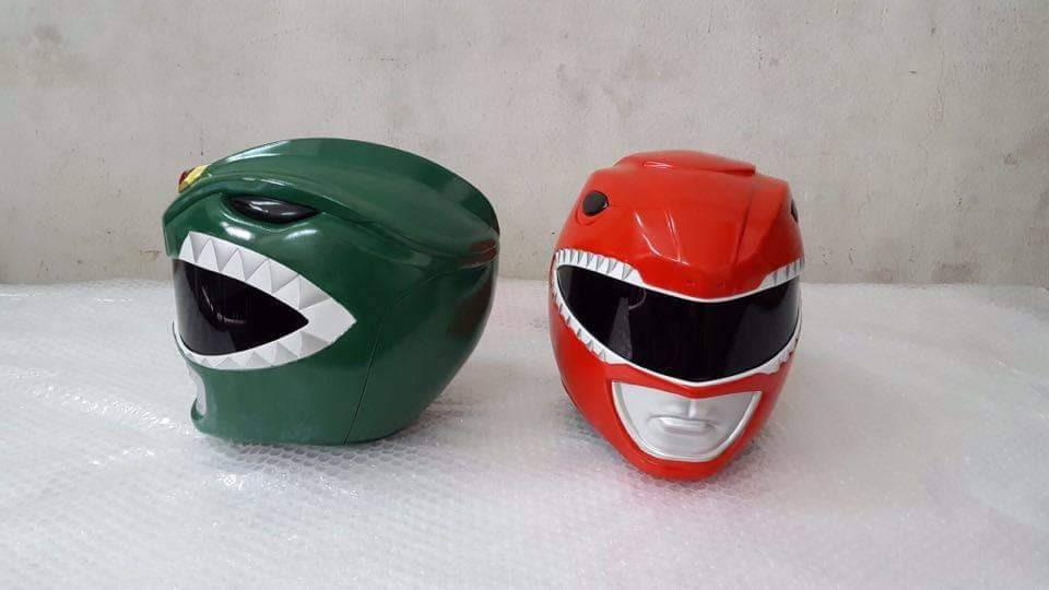Kyoryu Sentai Zyu MMPR Helmet Prop Replica 1:1 Full Scale Head Cosplay ...