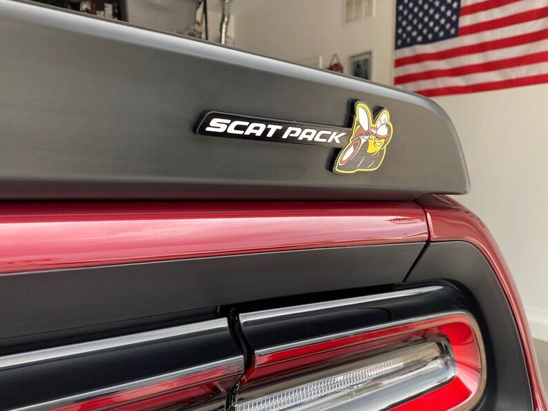 Mopar Licensed Scat Pack Bee Acrylic Trunk Rear Spoiler Badge in Custom ...