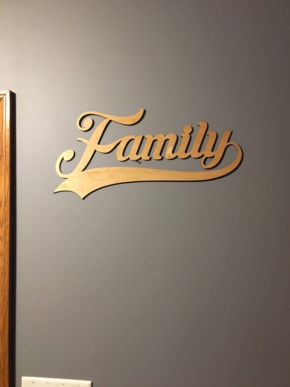 Family Sign Laser Cut Sign Maple Sign Wooden Sign | Etsy