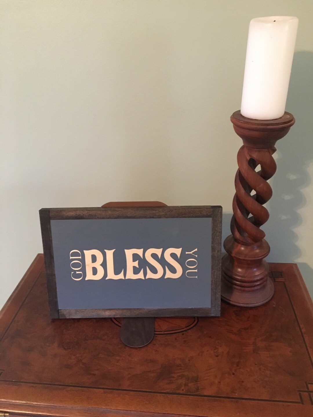 Laser Engraved Custom God Bless You Kitchen Sign - Etsy