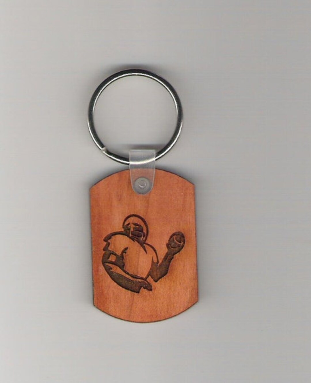 Football Player Key Chain Laser Engraved - Etsy