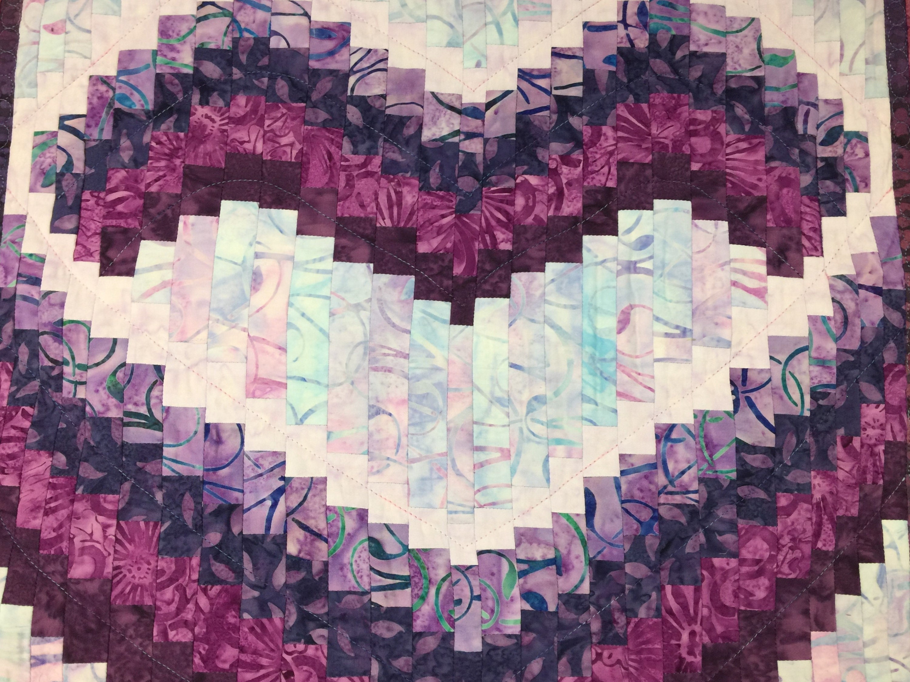 Bargello Heart Quilt