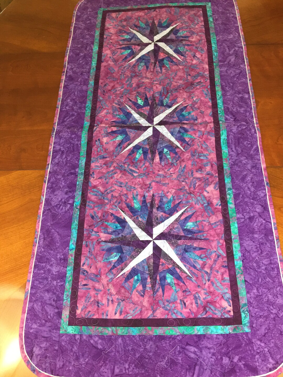 Table Runner Compass Rose Dragonfly - Etsy