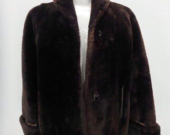 Mouton Fur Coat | Etsy