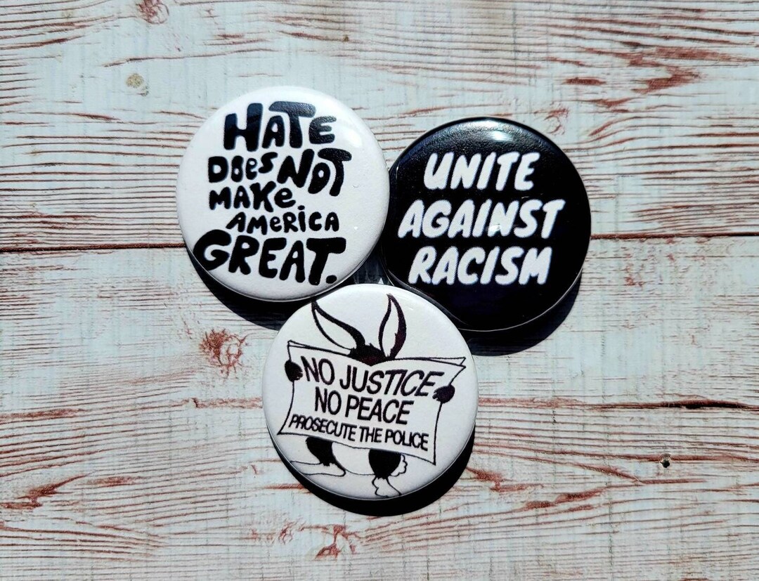 Fight Racism Pin Set - Etsy