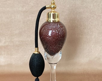 Vintage Handblown Art Glass Perfume Bottle With Atomizer - Etsy