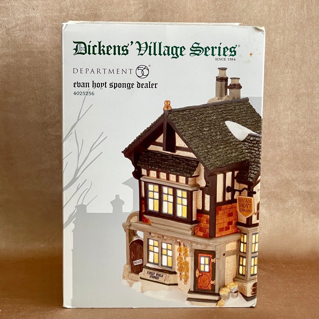 Dept 56 Dickens Village: Evan Hoyt Sponge Dealer Light up House - Etsy
