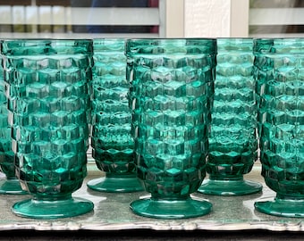 Green Ice Tea Glasses - Etsy