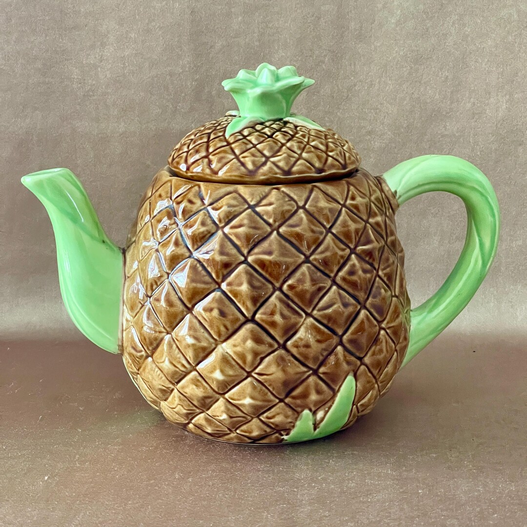 Vintage Cobbs Florida Pineapple Teapot: Mid Century Kitsch Kitchen ...