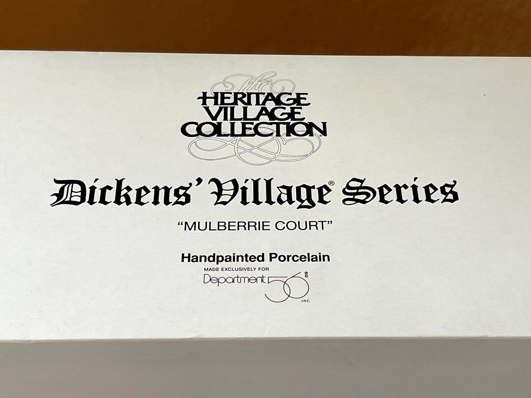 Mulberrie Ct Row Houses Brownstones Dickens Village, Dept 56 Light up ...