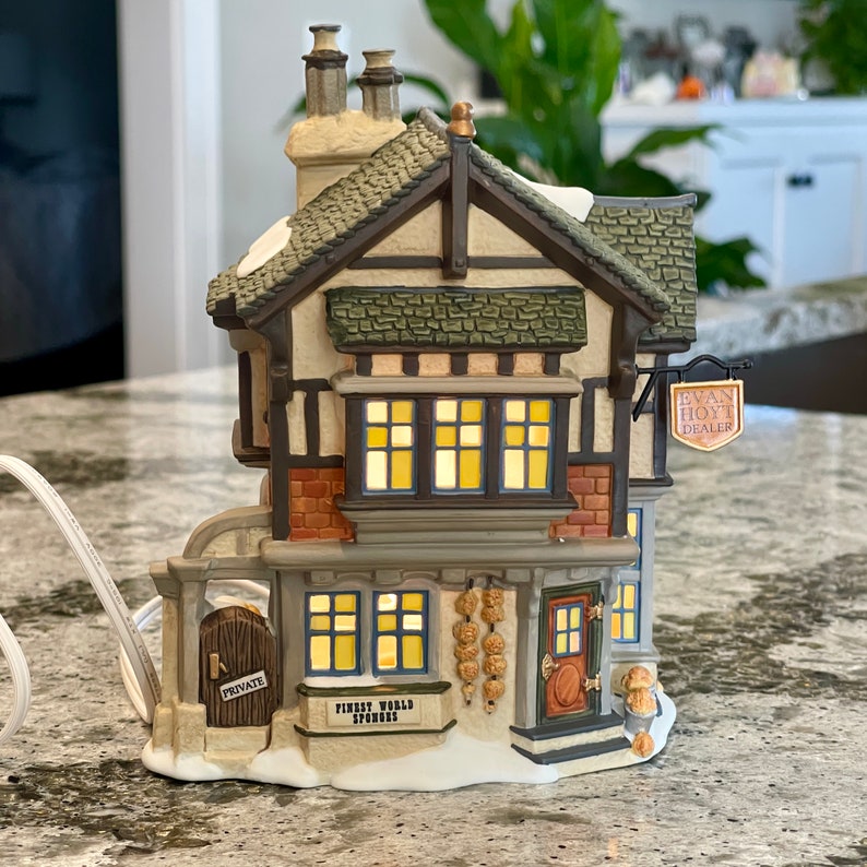 Dept 56 Dickens Village: Evan Hoyt Sponge Dealer Light up House - Etsy