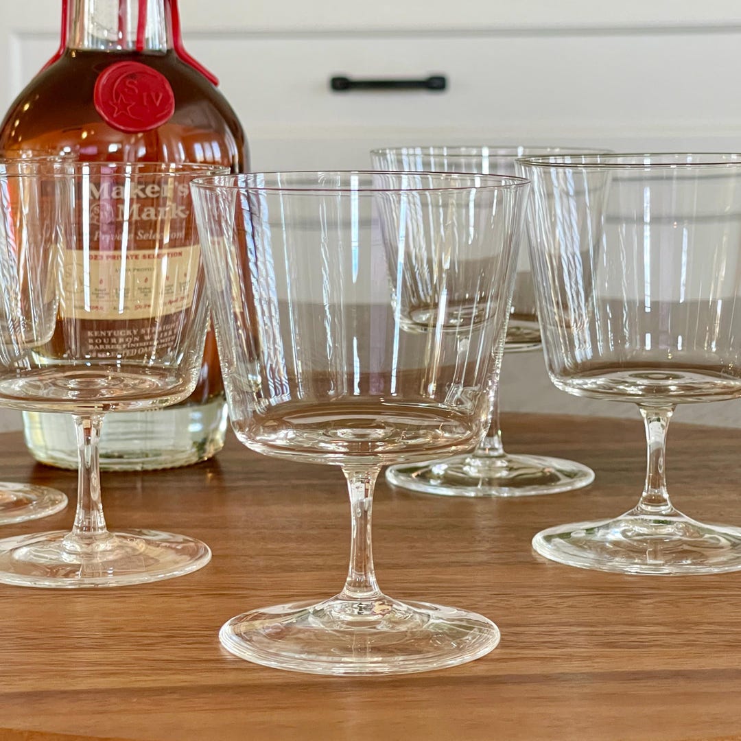 Five Hand Blown Craft Cocktail/champagne/whiskey Glasses, Schott ...