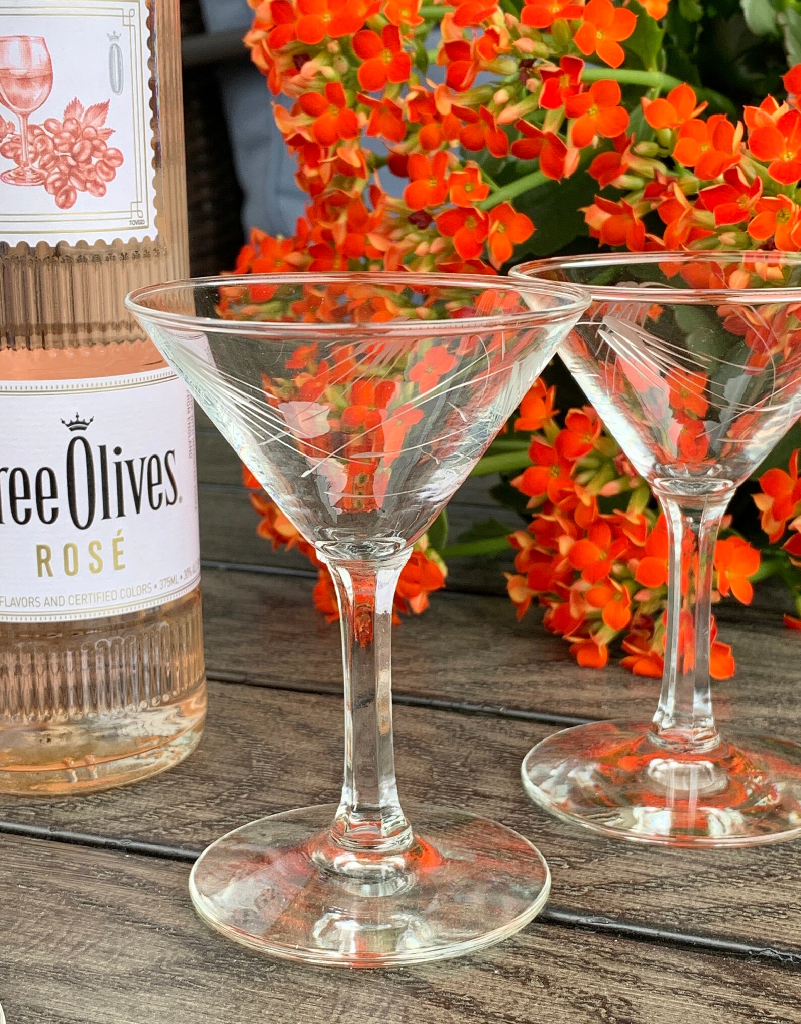 Vintage Sasaki Etched Wheat Nick and Nora Glasses Mid Century - Etsy