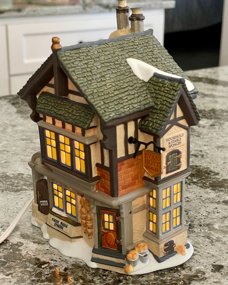 Dept 56 Dickens Village: Evan Hoyt Sponge Dealer Light up House - Etsy