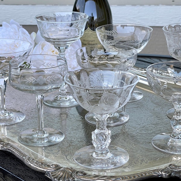1920s Champagne Glasses - Etsy