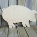 Wooden Pig Wooden Pig SignWall decor pig sign | Etsy