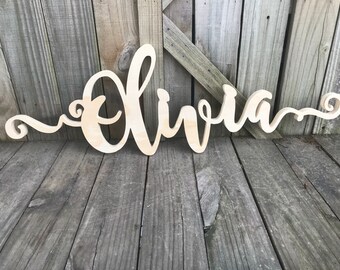 Olivia name sign | Etsy
