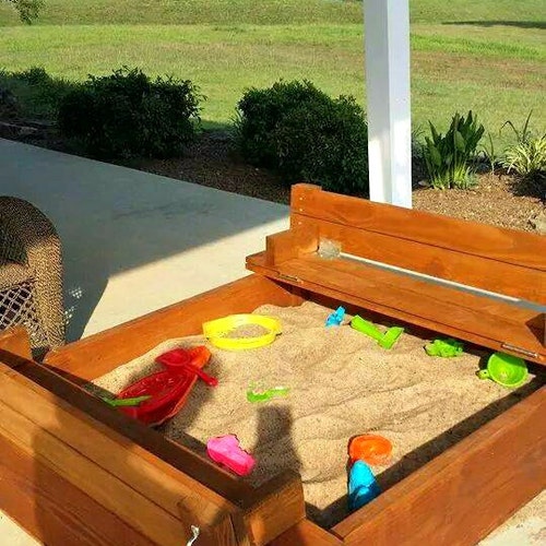 Sand Box With Coversandbox Wooden Sand Box - Etsy