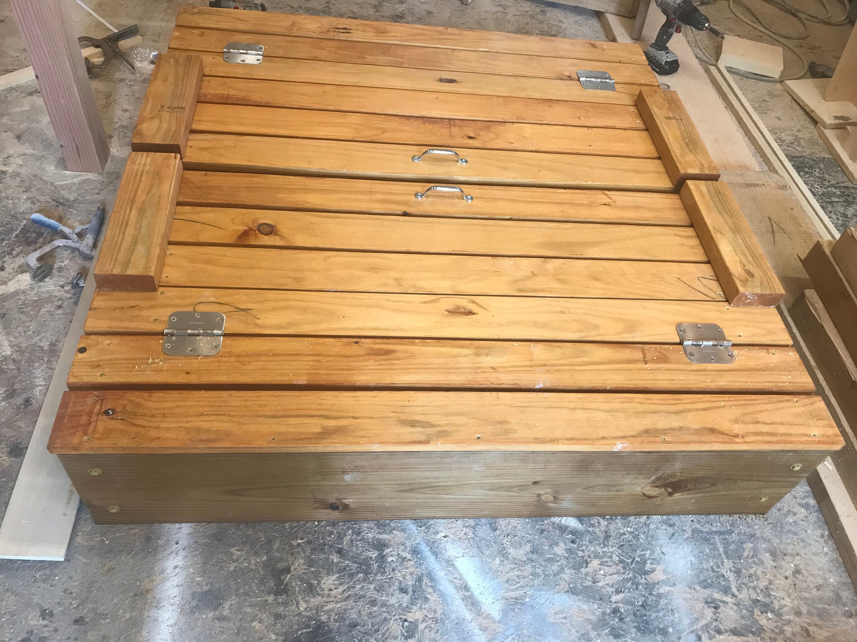 Sand Box With Coversandbox Wooden Sand Box - Etsy