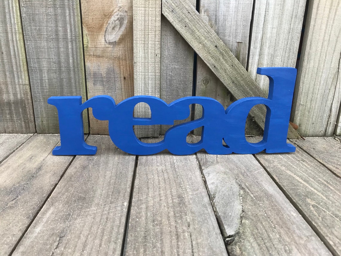 Read Wooden Read Sign Wall Hanging Freestanding Wall | Etsy